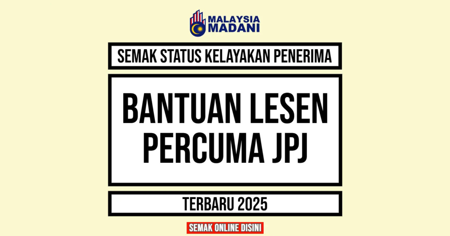 JPJ Lesen Percuma 2025: Semak Kelayakan Online